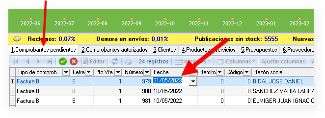 Cambiar la fecha de facturación | Centro de ayuda NeoFactura