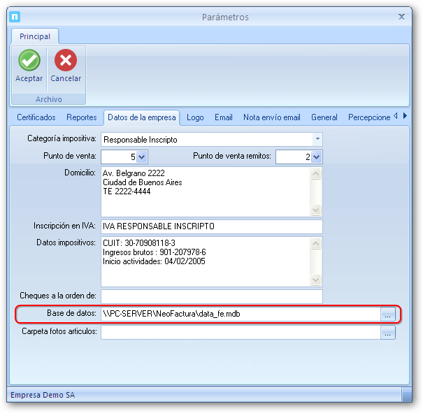 Configurar NeoFactura para que funcione en red | Centro de ayuda NeoFactura