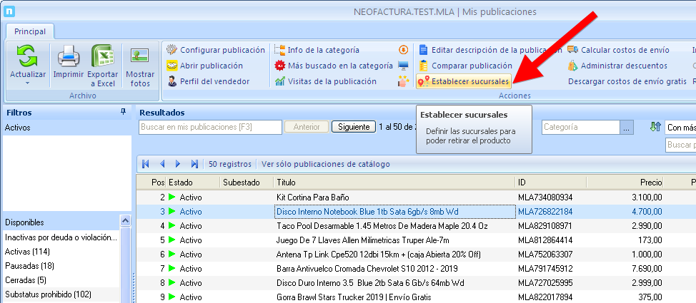 Retiro en sucursal | Centro de ayuda NeoFactura