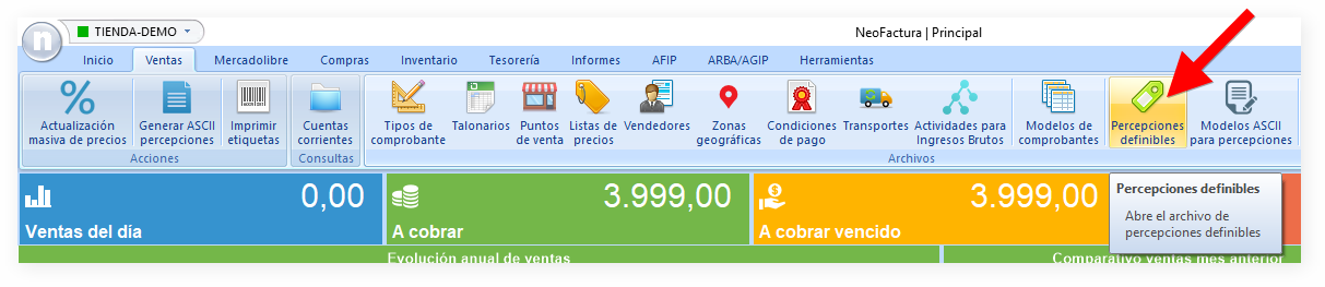 Facturar con percepciones | Centro de ayuda NeoFactura