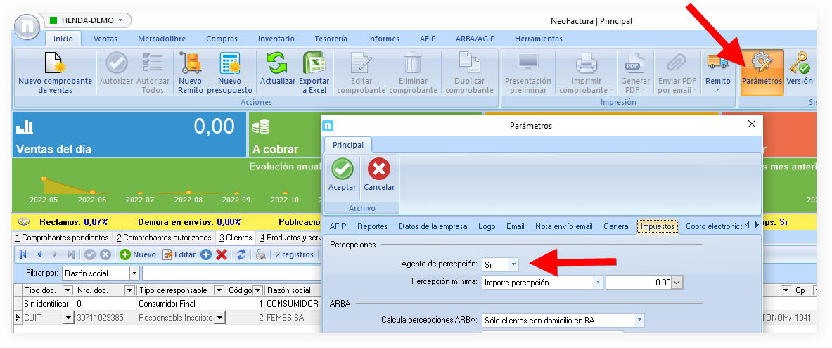 Facturar con percepciones | Centro de ayuda NeoFactura